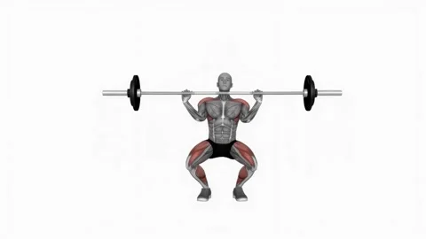 Animation of a muscle man exercising a c... | Stock Video | Pond5