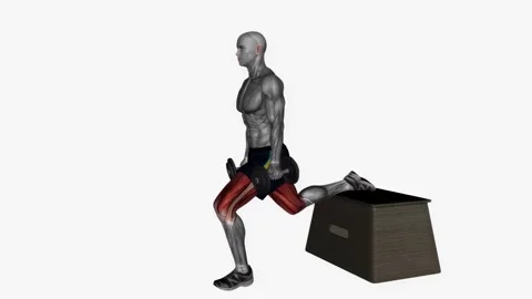Animation of a muscle man kettlebell bul... | Stock Video | Pond5