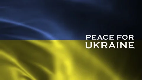 Animation of National Flag Ukraine with ... | Stock Video | Pond5