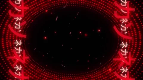 Animation of neon asian symbols over fla... | Stock Video | Pond5