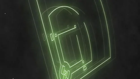 Animation of neon green basketball field... | Stock Video | Pond5