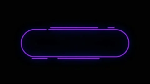 Animation neon light text box isolate on... | Stock Video | Pond5