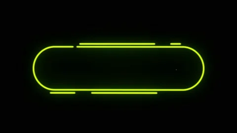Animation neon light text box isolate on... | Stock Video | Pond5