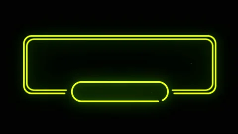 Animation neon light text box isolate on... | Stock Video | Pond5
