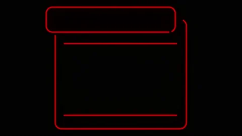 Animation neon light text box isolate on... | Stock Video | Pond5