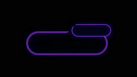 Animation neon light text box isolate on... | Stock Video | Pond5