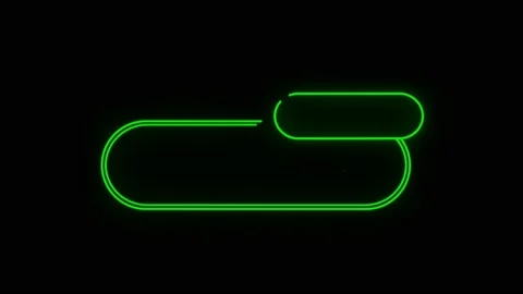 Animation neon light text box isolate on... | Stock Video | Pond5
