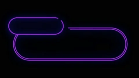 Animation neon light text box isolate on... | Stock Video | Pond5
