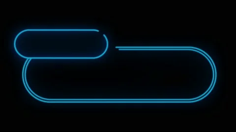 Animation neon light text box isolate on... | Stock Video | Pond5