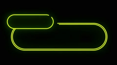 Animation neon light text box isolate on... | Stock Video | Pond5