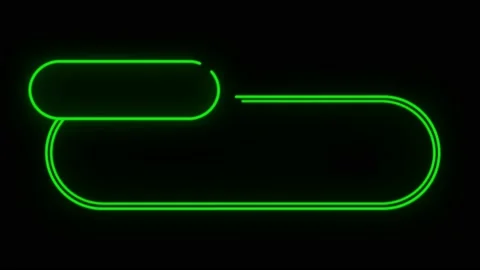 Animation neon light text box isolate on... | Stock Video | Pond5