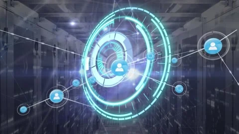 Animation of network of connection with ... | Stock Video | Pond5