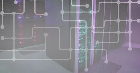 Animation of network of connections agai... | Stock Video | Pond5