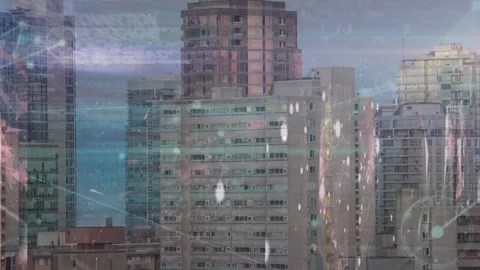 Animation of network of connections and ... | Stock Video | Pond5