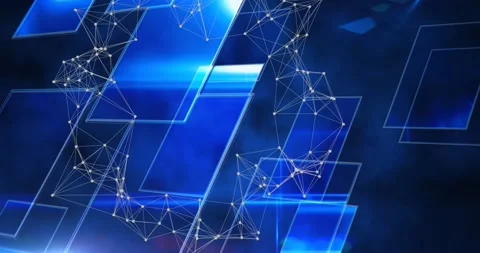 Animation of network of connections on b... | Stock Video | Pond5