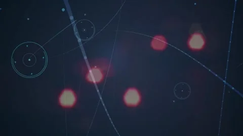 Animation of network of connections with... | Stock Video | Pond5