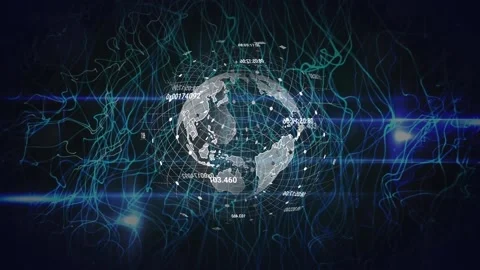 Animation of network of connections with... | Stock Video | Pond5