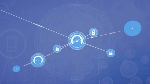 Animation of network of connections with... | Stock Video | Pond5