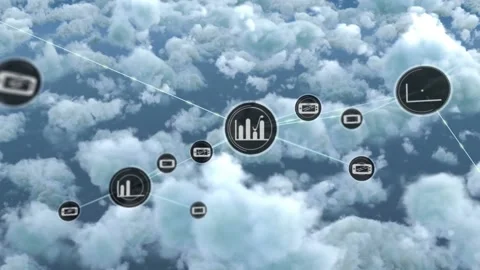 Animation of network of connections of i... | Stock Video | Pond5