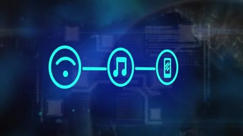 Animation of network of connections with... | Stock Video | Pond5