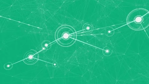 Animation of network of connections with... | Stock Video | Pond5