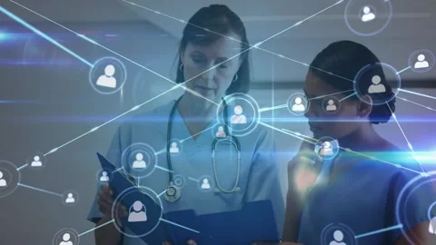 Animation of network of connections with... | Stock Video | Pond5