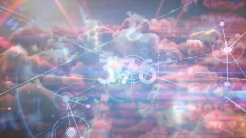 Animation of network of connections with... | Stock Video | Pond5