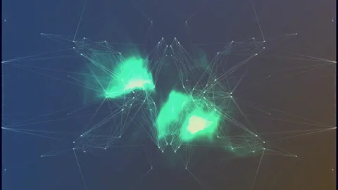 Animation of network of connections over... | Stock Video | Pond5