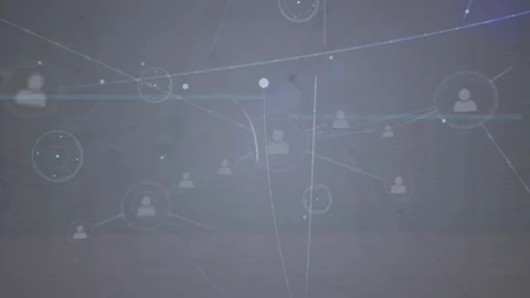 Animation of network of connections with... | Stock Video | Pond5