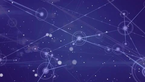 Animation of network of connections on p... | Stock Video | Pond5