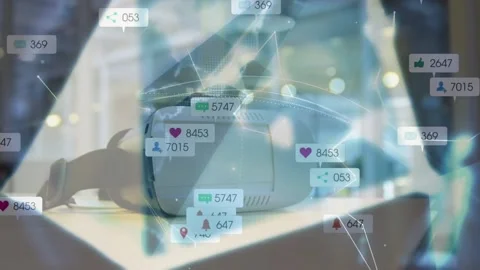 Animation of network of connections with... | Stock Video | Pond5