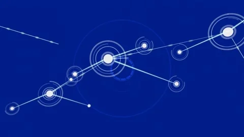 Animation of network of connections with... | Stock Video | Pond5