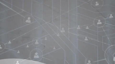 Animation of networks of connections wit... | Stock Video | Pond5