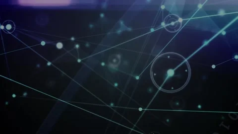 Animation of networks of connections ove... | Stock Video | Pond5