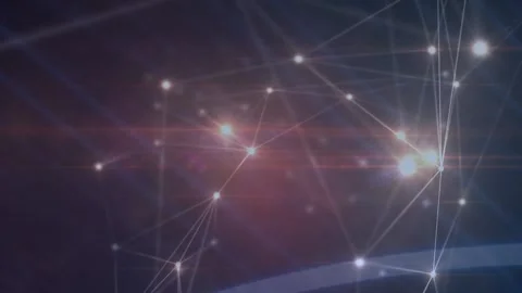 Animation of networks of connections ove... | Stock Video | Pond5