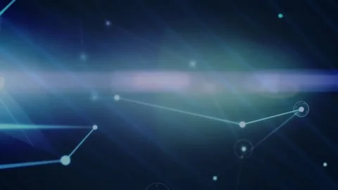 Animation of networks of connections ove... | Stock Video | Pond5