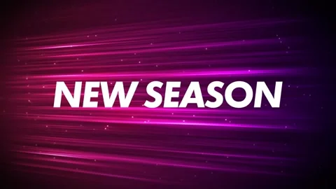 Animation of new season text and pink li... | Stock Video | Pond5