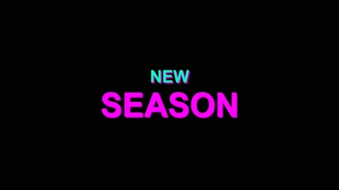 Animation of new season text on black ba... | Stock Video | Pond5