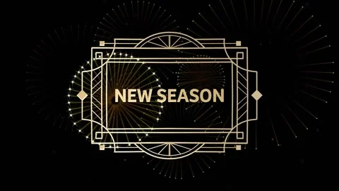 Animation of new season text over firewo... | Stock Video | Pond5