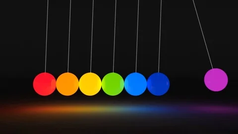 Animation of newton's cradle | Stock Video | Pond5