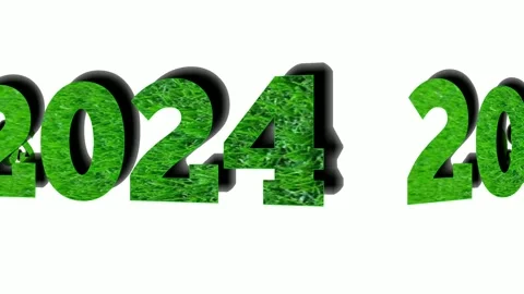 Animation number 2024 motion graphics fo... | Stock Video | Pond5