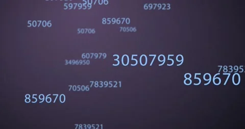 Animation of numbers changing and proces... | Stock Video | Pond5