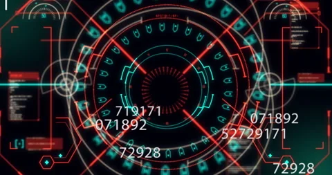 Animation of numbers changing, scope sca... | Stock Video | Pond5