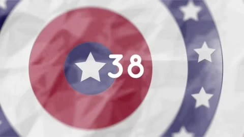 Animation of numbers growing over americ... | Stock Video | Pond5