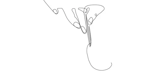 Animation of one continuous line of a co... | Stock Video | Pond5