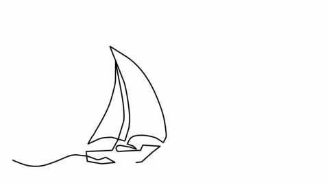 Animation of one single line drawing of ... | Stock Video | Pond5