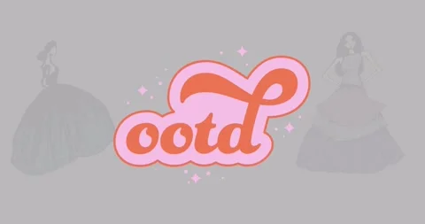 Animation of ootd text over female model... | Stock Video | Pond5