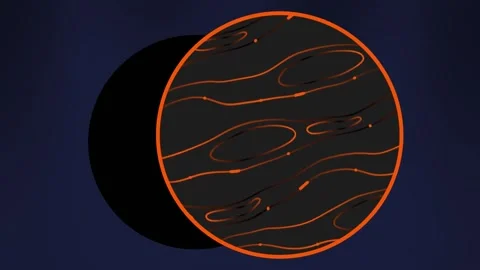 Animation of orange pattern over globe o... | Stock Video | Pond5