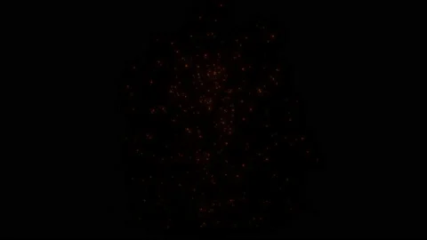 Animation of orange sparks falling on th... | Stock Video | Pond5