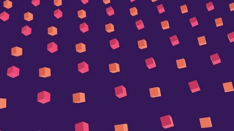 Animation of orange squares in purple ba... | Stock Video | Pond5